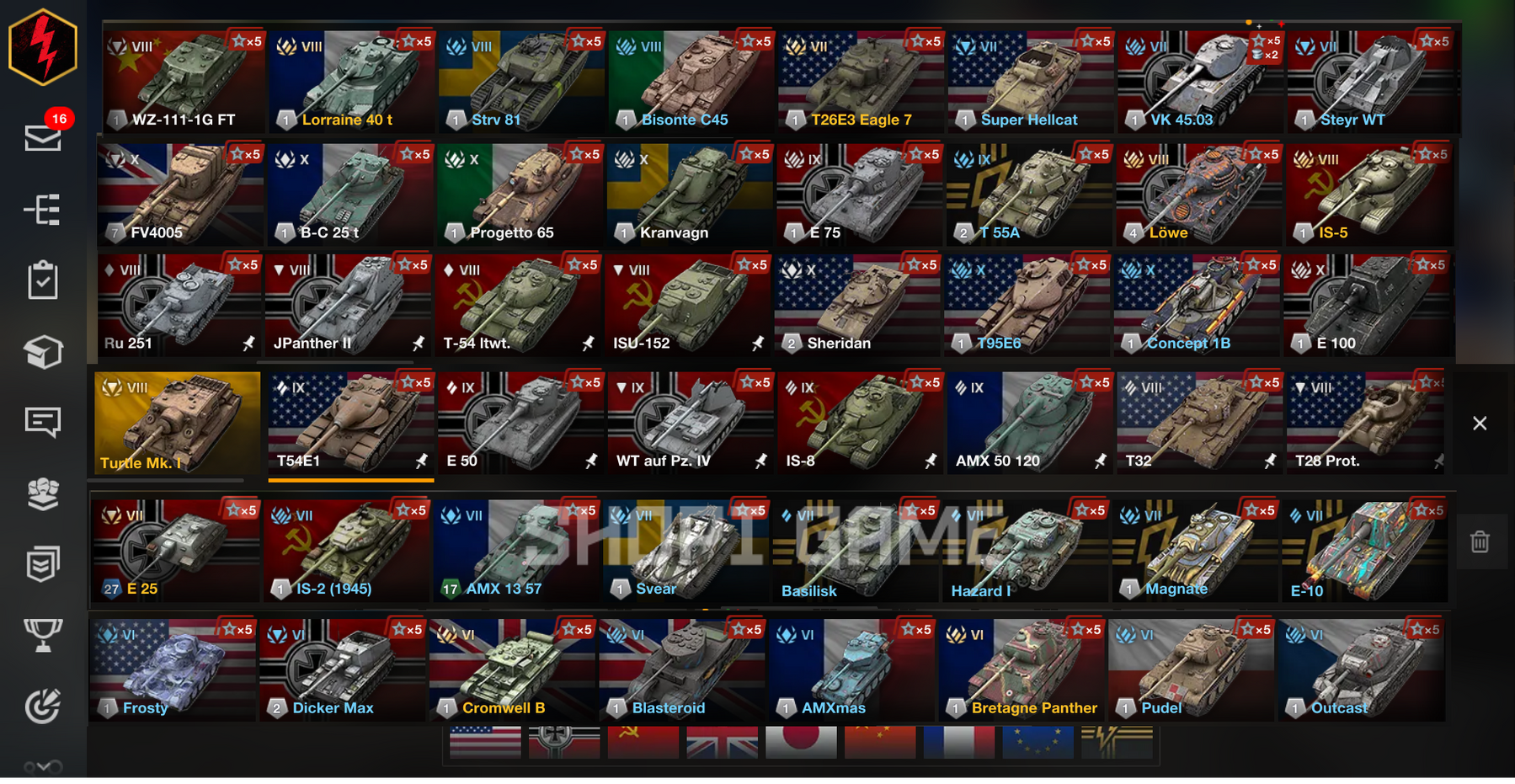 Buy NO ACCESS TO MAIL! 8 tops, 36 premium tanks, 10,756 battles, 1,225 ...