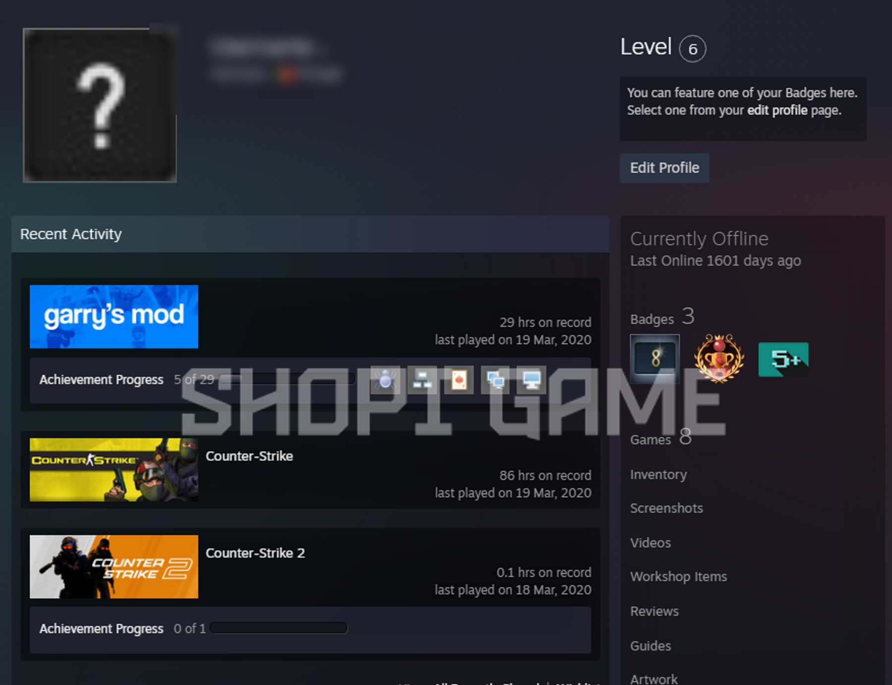 Купити Акаунт з грою Garry’s Mod + Steam 5 Level+ 1836 в інтернет ...