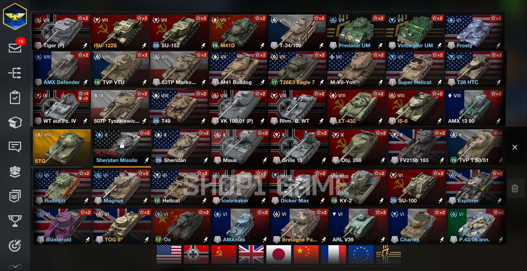 Buy NO ACCESS TO MAIL! 6 tops, 36 premium tanks, 11,770 battles, 8,462 ...